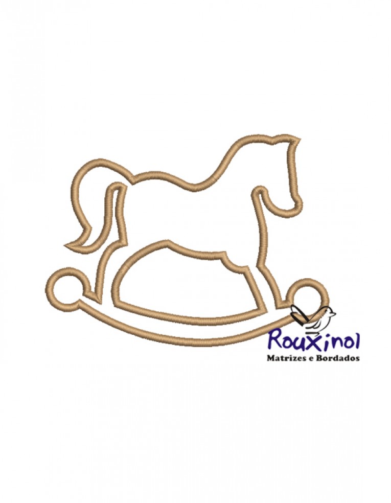 matriz de bordado cavalinho de balanço aplique | Rouxinol Matriz de Bordado matriz de bordado cavalinho de balanço aplique | Rouxinol Matriz de Bordado